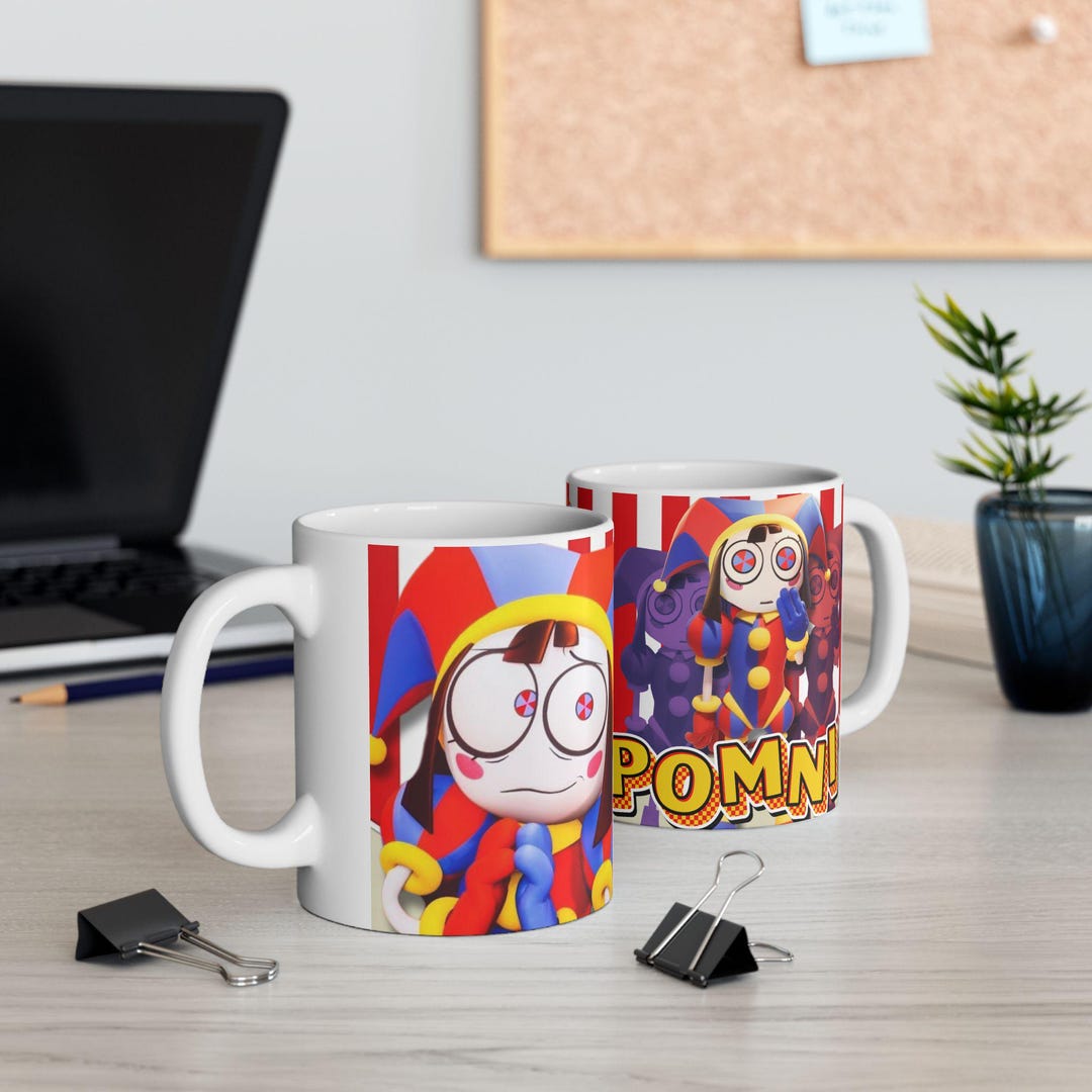 Pomni the Amazing Digital Circus Jester Clown Characters Mug | Ceramic ...