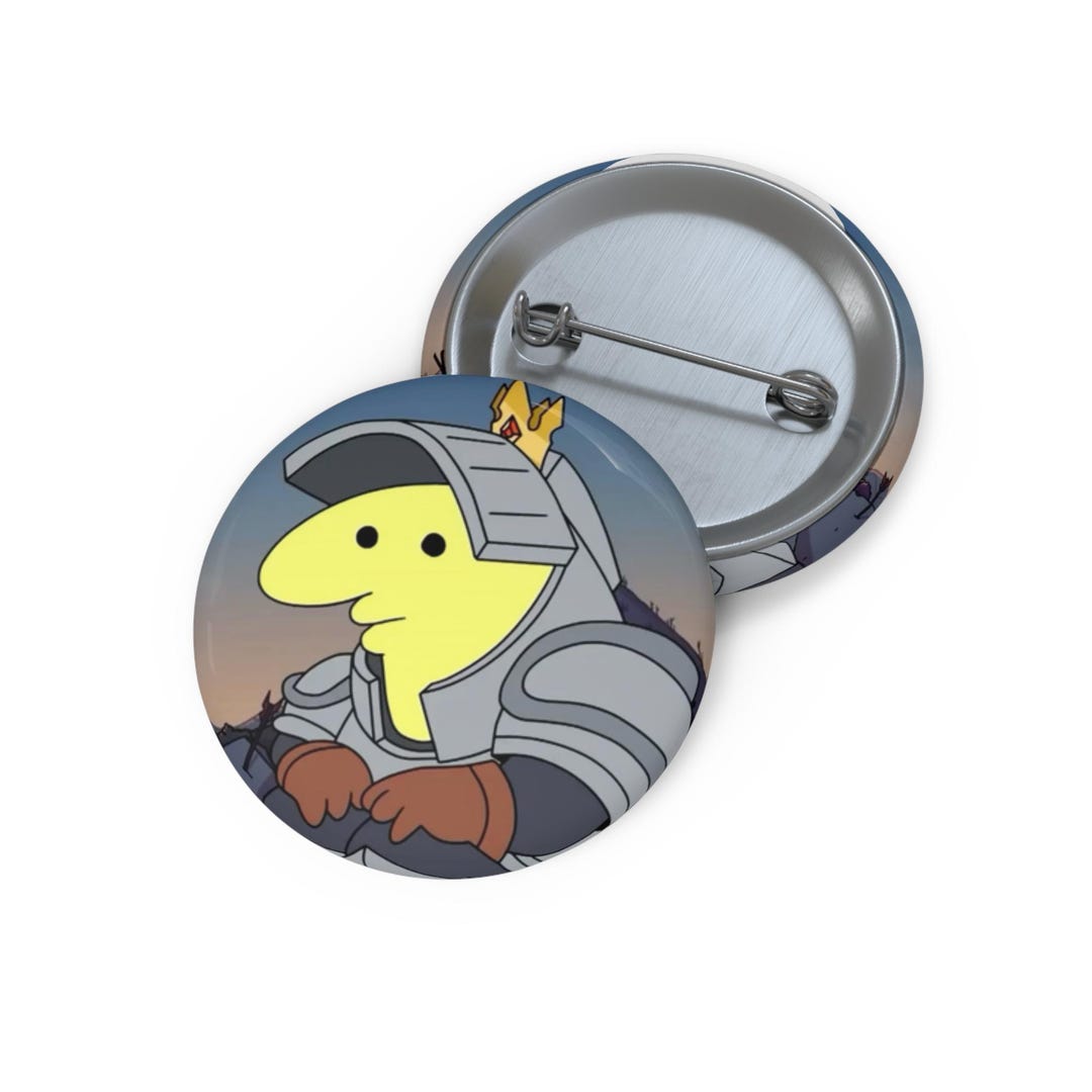 Charlie Smiling Friends Dinosaur Knight Illustration Pin Button | Cute ...
