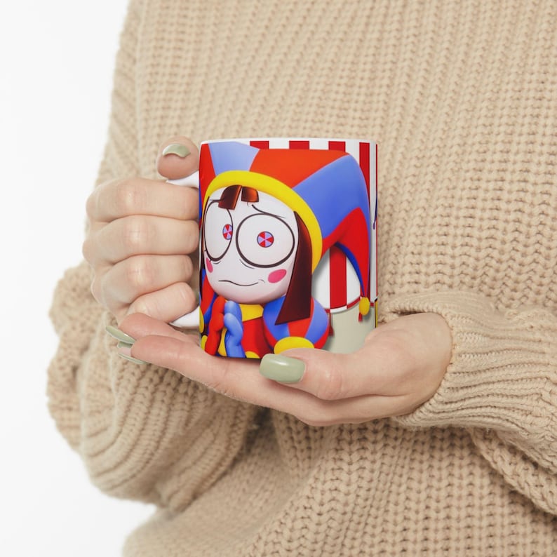 Pomni the Amazing Digital Circus Jester Clown Characters Mug | Ceramic ...