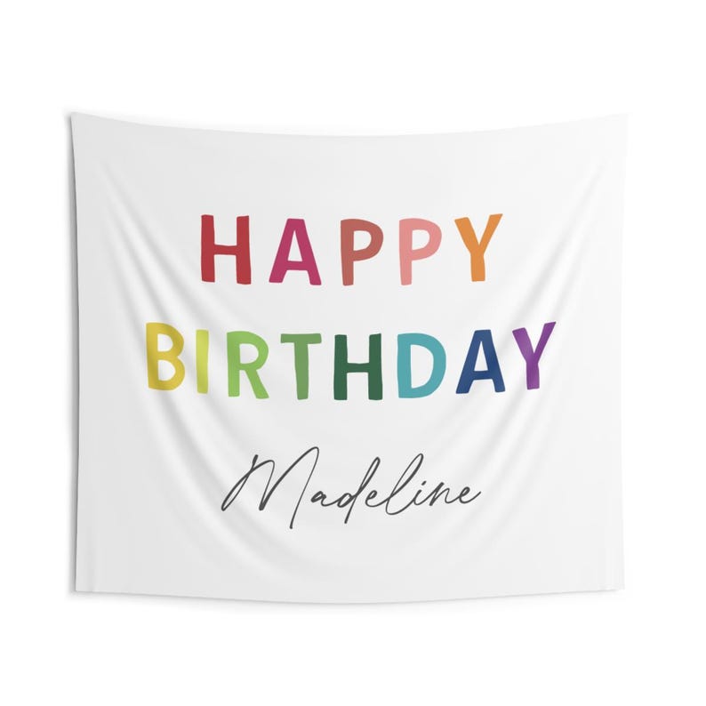 Colorful Maximalist Birthday Banner | Whimsical Party Decor | Dopamine ...
