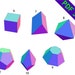 Geometry Pack 1 - PDF SVG DIY Papercraft Patterns for 10 Basic ...