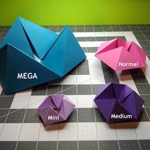 3D Flexagon Pack 1 - Infinity Fidget Toys - PDF SVG DIY Papercraft ...