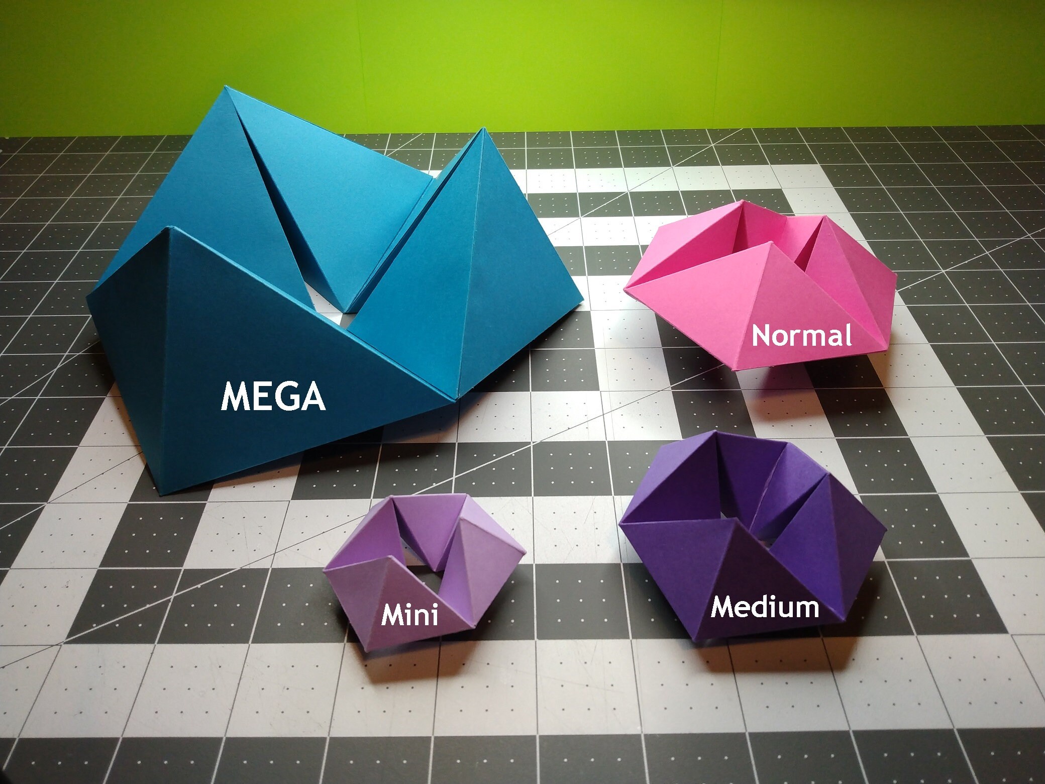 3D Flexagon Pack 1 - Infinity Fidget Toys - PDF SVG DIY Papercraft ...