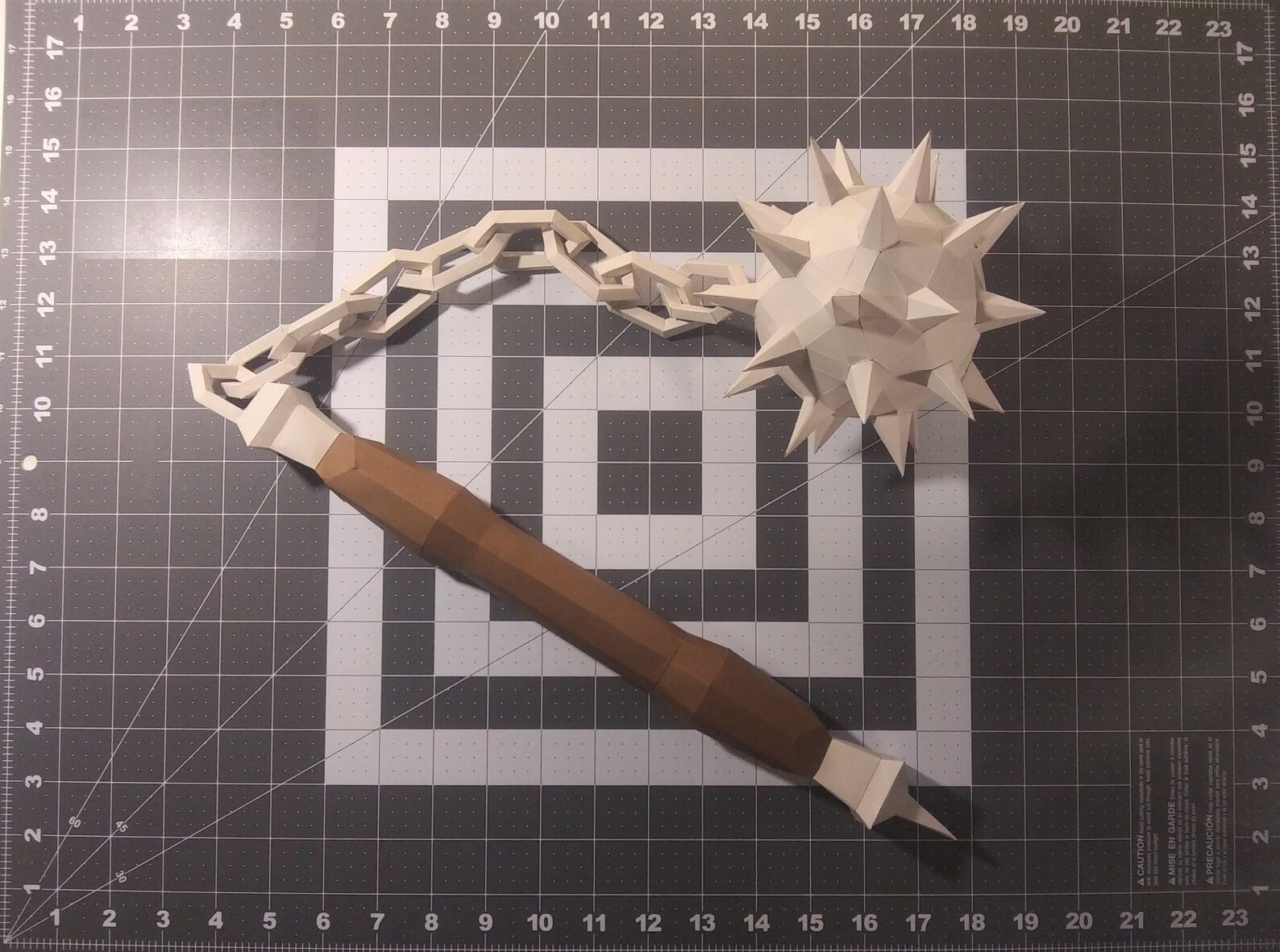 Medieval Flail - PDF SVG DIY Papercraft Pattern for a Detailed Chain ...