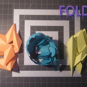 Geometry Pack 2 - PDF SVG DIY Papercraft Patterns for 6 Awesome ...