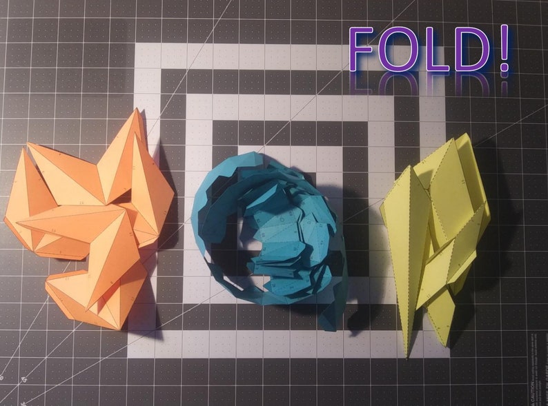 Geometry Pack 2 - PDF SVG DIY Papercraft Patterns for 6 Awesome ...