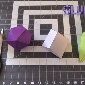 Geometry Pack 1 - PDF SVG DIY Papercraft Patterns for 10 Basic ...