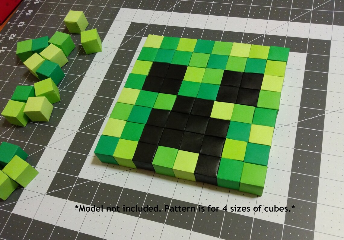 Voxel Art Pack - 3D Pixel Art - PDF SVG DIY Papercraft Pattern - Etsy UK