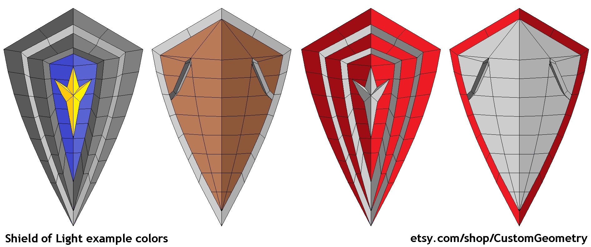 Shield of Light PDF SVG DIY Papercraft Pattern for a Hero's Shield - Etsy