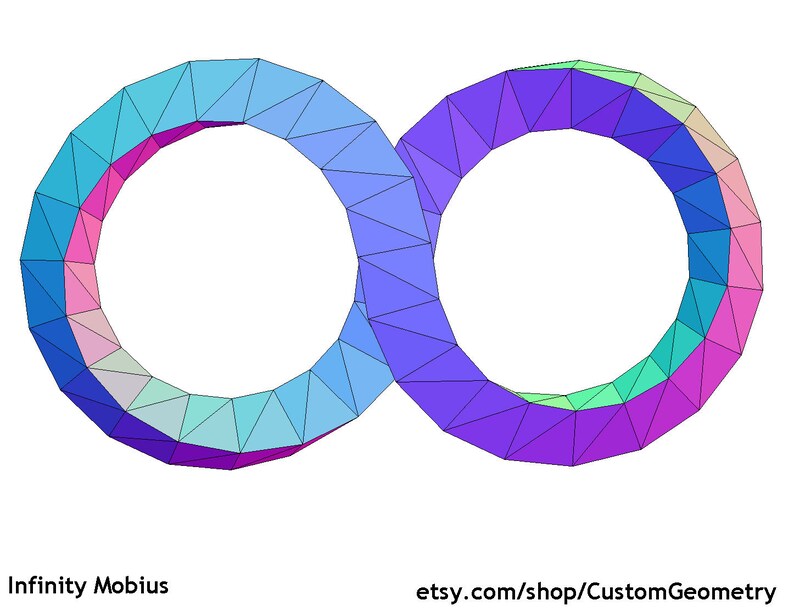 Infinity Mobius Strip PDF SVG DIY Papercraft Pattern for 2 - Etsy