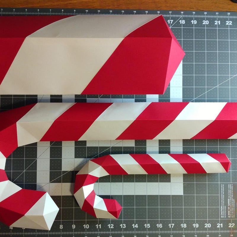 3d Paper Candycane - Etsy Australia