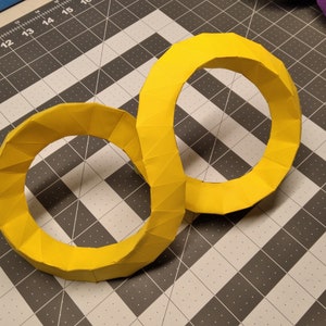 Infinity Mobius Strip PDF SVG DIY Papercraft Pattern for 2 Sizes of ...