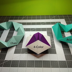 3D Flexagon Pack 1 - Infinity Fidget Toys - PDF SVG DIY Papercraft ...
