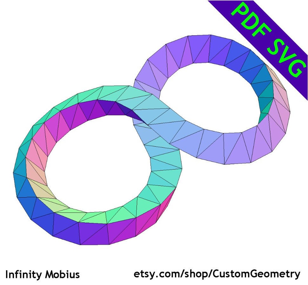 Infinity Mobius Strip PDF SVG DIY Papercraft Pattern for 2 Sizes of Mobius - Etsy