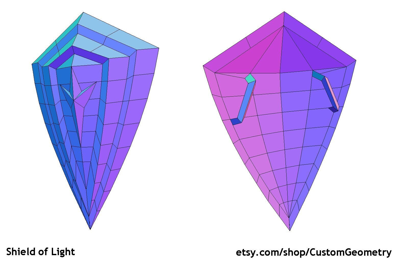 Shield of Light - PDF SVG DIY Papercraft Pattern for a Hero's Shield - Etsy