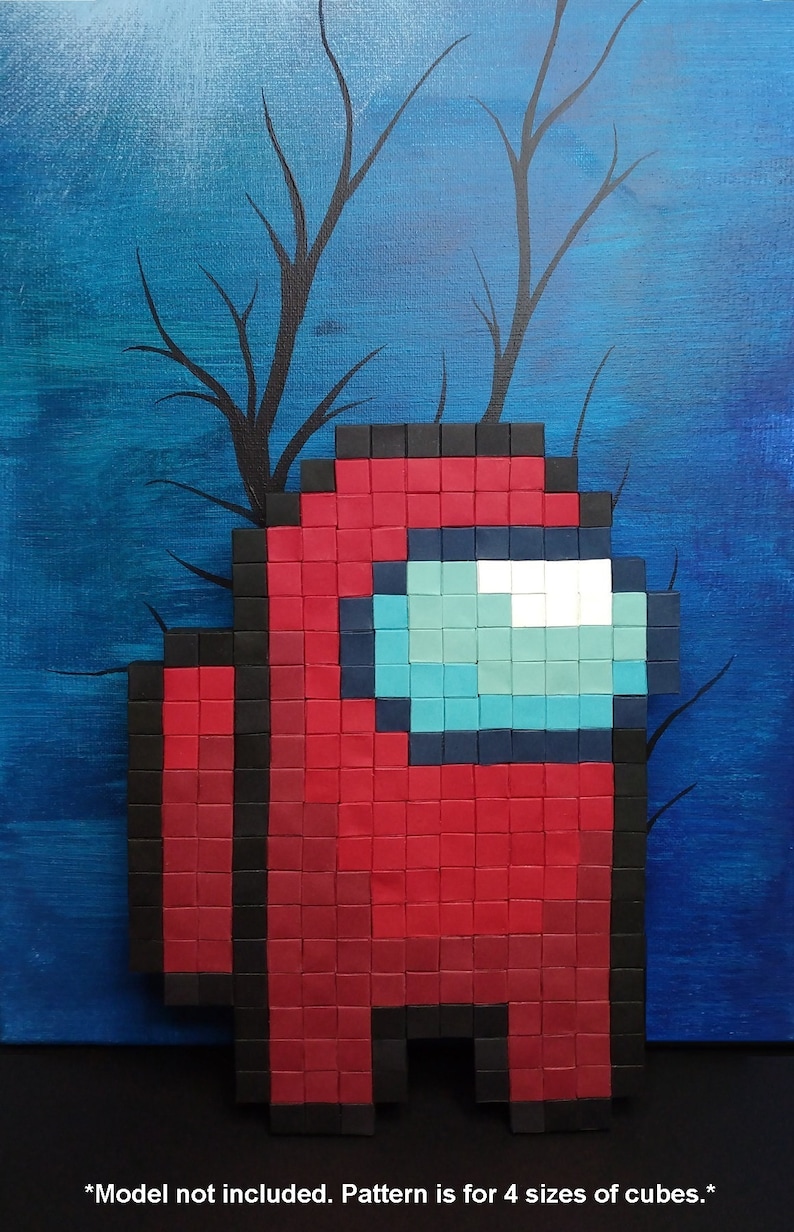 Voxel Art Pack - 3D Pixel Art - PDF SVG DIY Papercraft Pattern - Etsy UK