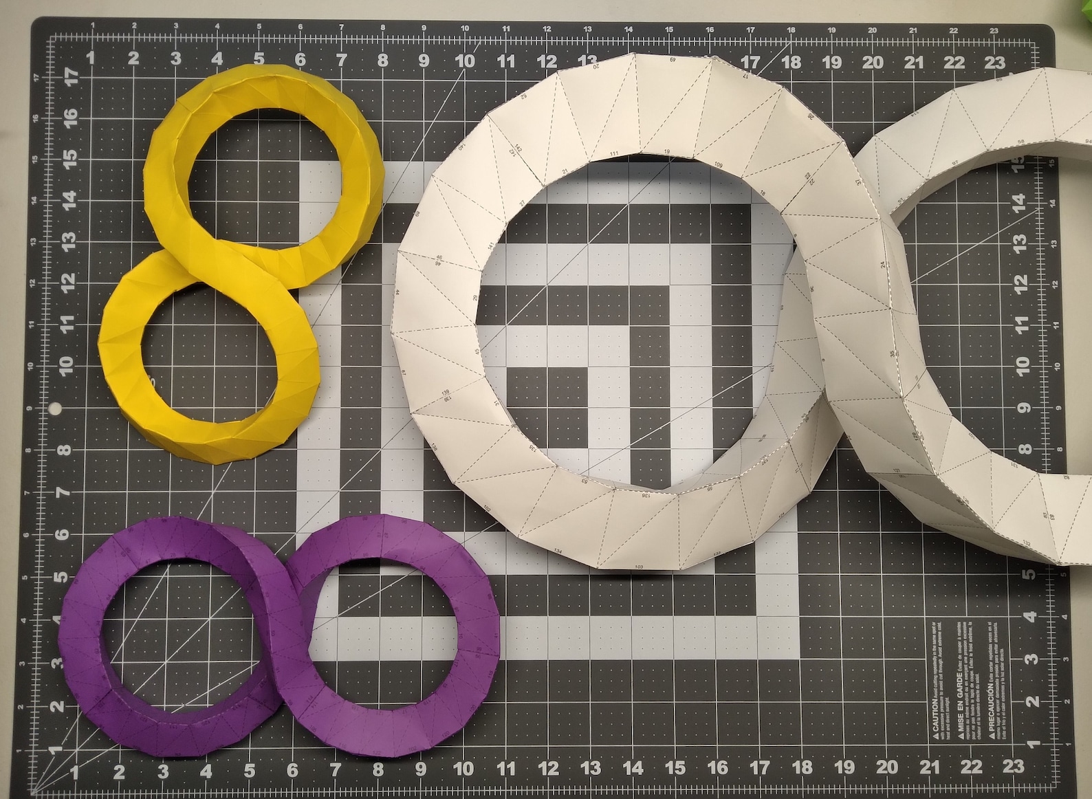 Infinity Mobius Strip PDF SVG DIY Papercraft Pattern for 2 - Etsy Norway