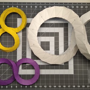 Infinity Mobius Strip PDF SVG DIY Papercraft Pattern for 2 Sizes of ...