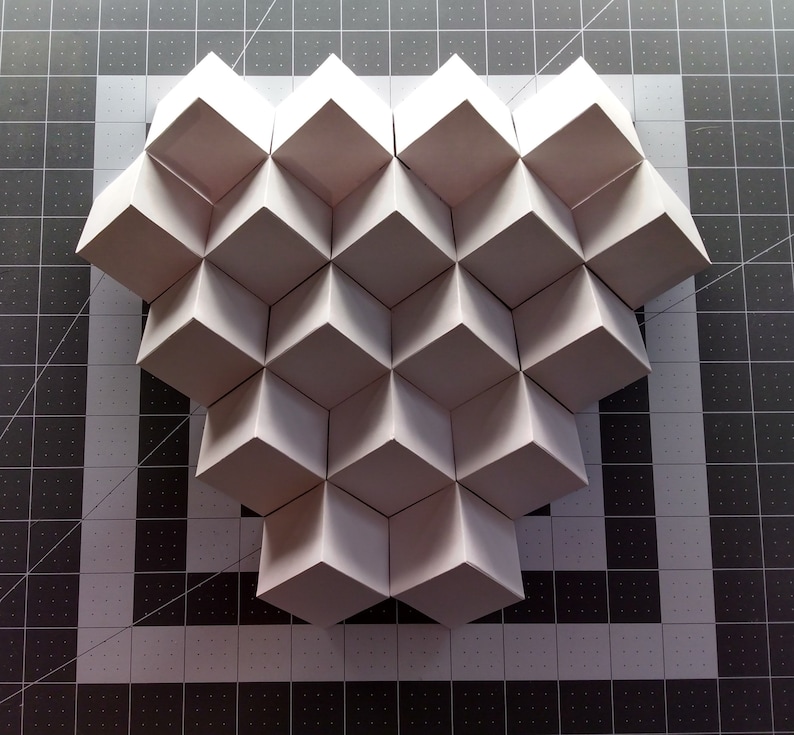 Tile Tessellation Pack 1 the Cube 3D Installation Acoustic Wall Panel ...