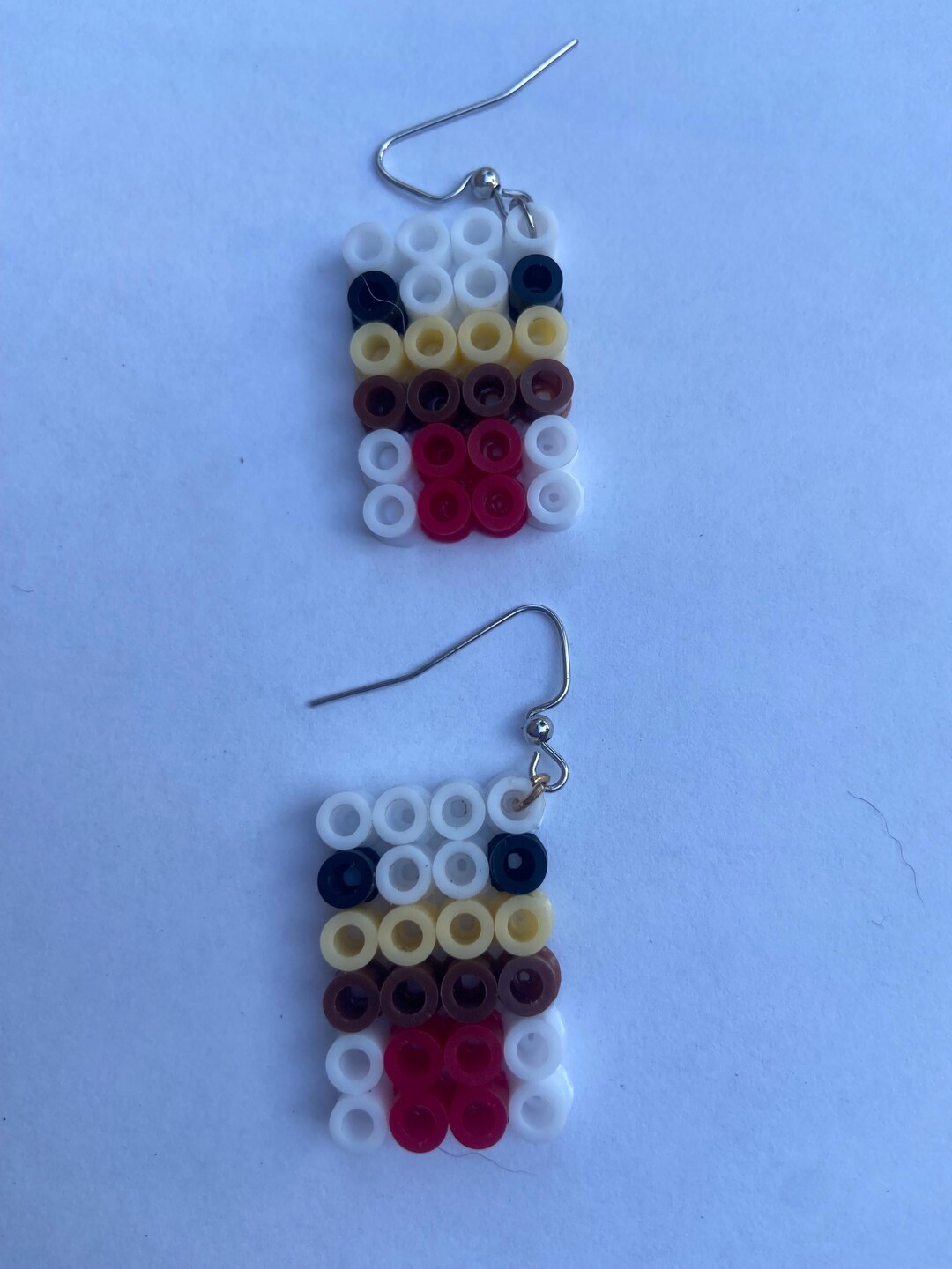 Minecraft Chicken Perler Bead Earrings - Etsy