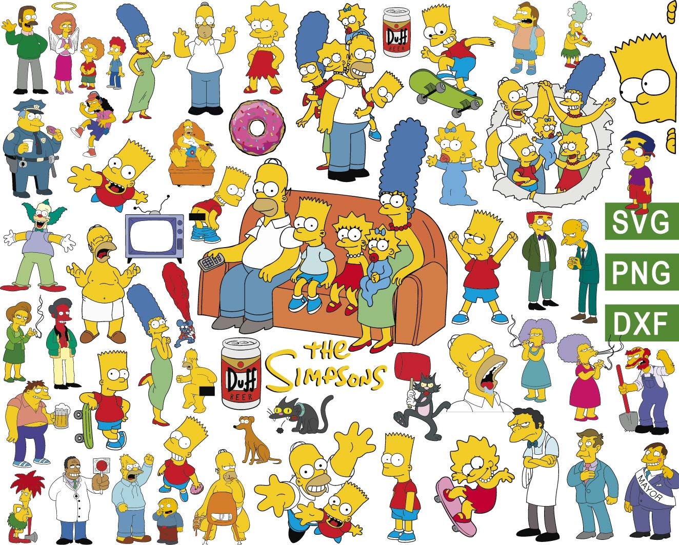 Drawing & Illustration Art & Collectibles bart simpson wee svg png ...