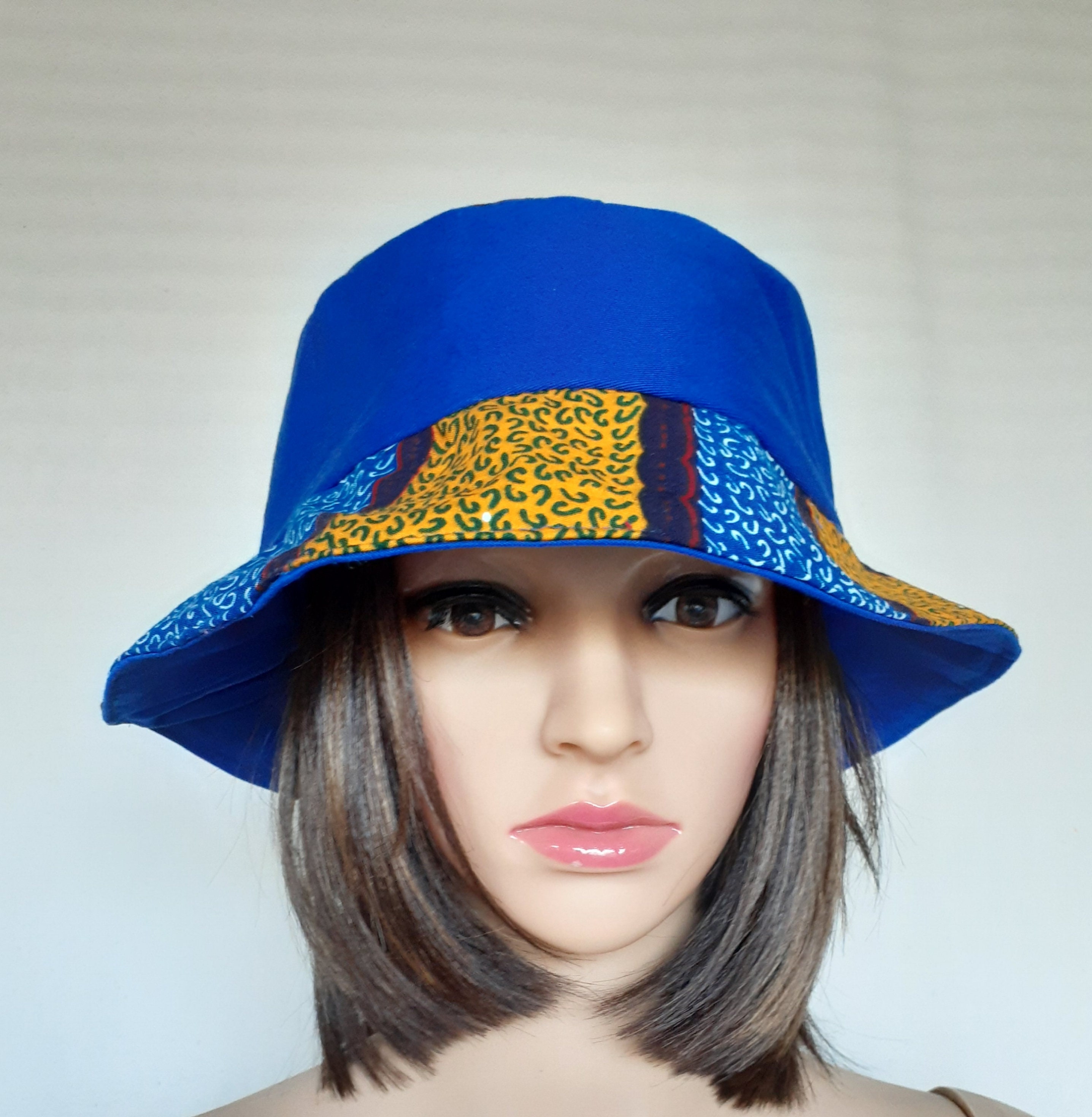African Tribal Print Reversible Bucket Hat - Etsy