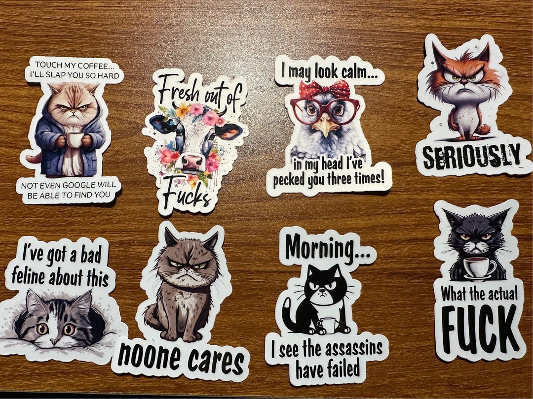 WTF Funny Sticker Pack| Adult Humor| Laptop Sticker| Car Decal| Sassy ...