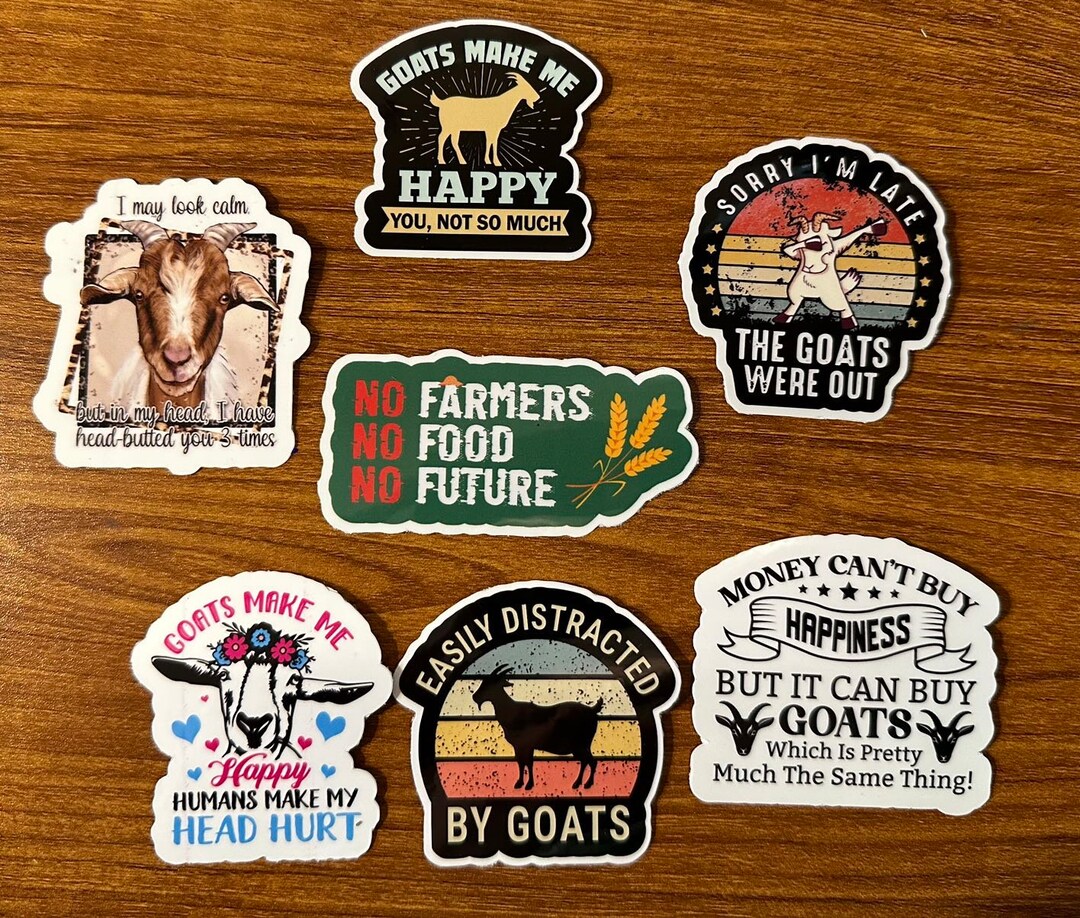 Goat Stickers| Adult Humor| Laptop Sticker| Car Decal| Sassy Decor ...