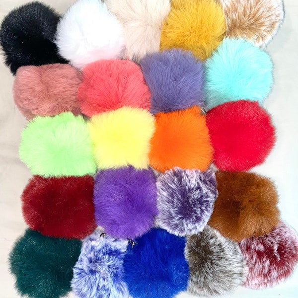 Fur Ball Keychain - Etsy