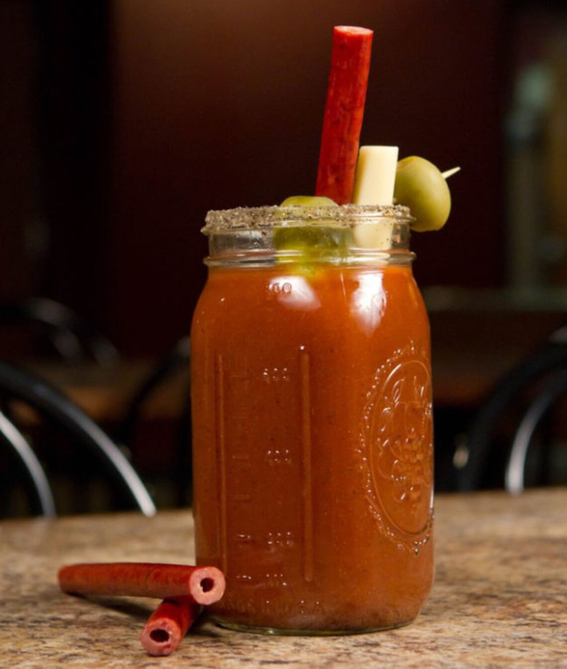 Bloody Mary Straw Pepperoni Straws Demitri's Bloody Mary - Etsy