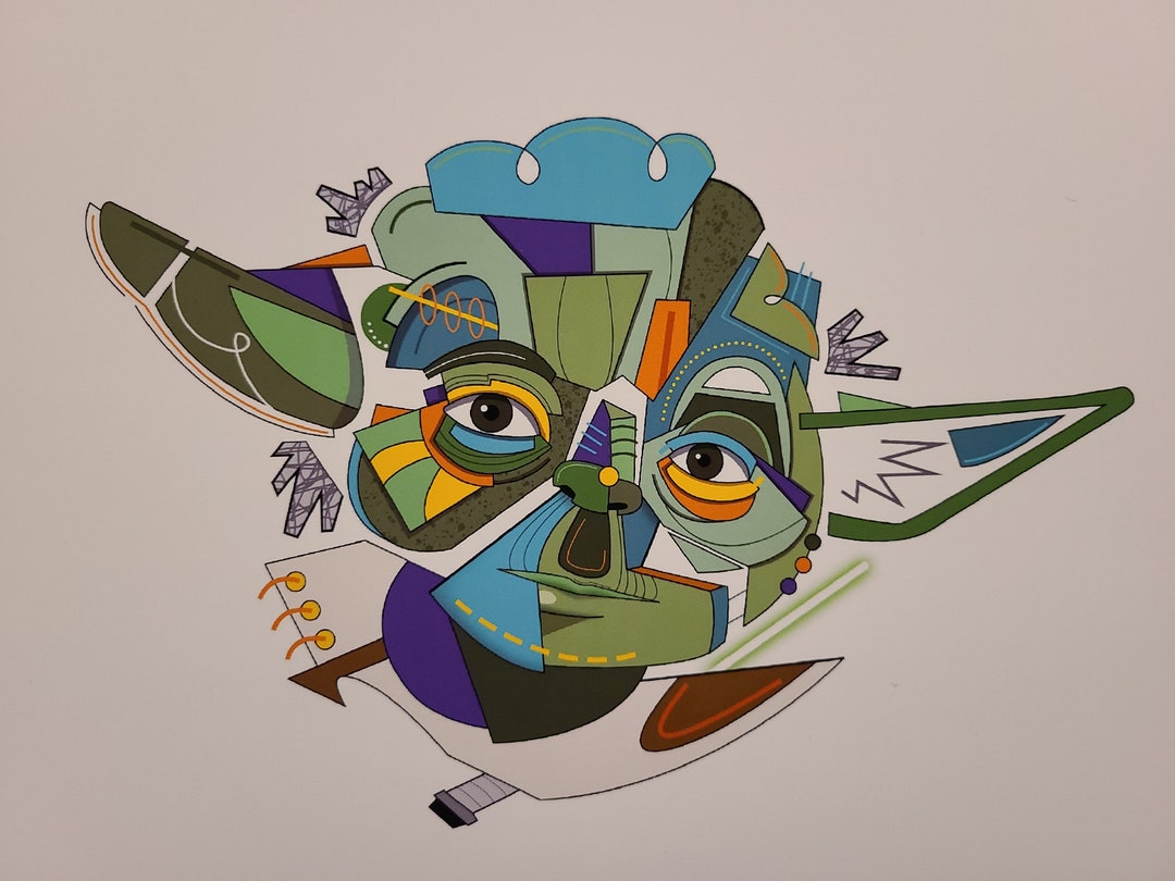 Yoda Portrait Tribute Fine Art Wall Print 8x10 & 5x7 - Etsy