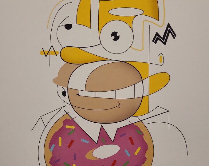 Homer Portrait Tribute Fine Art Wall Print Size 8x10 Contemporary Art ...