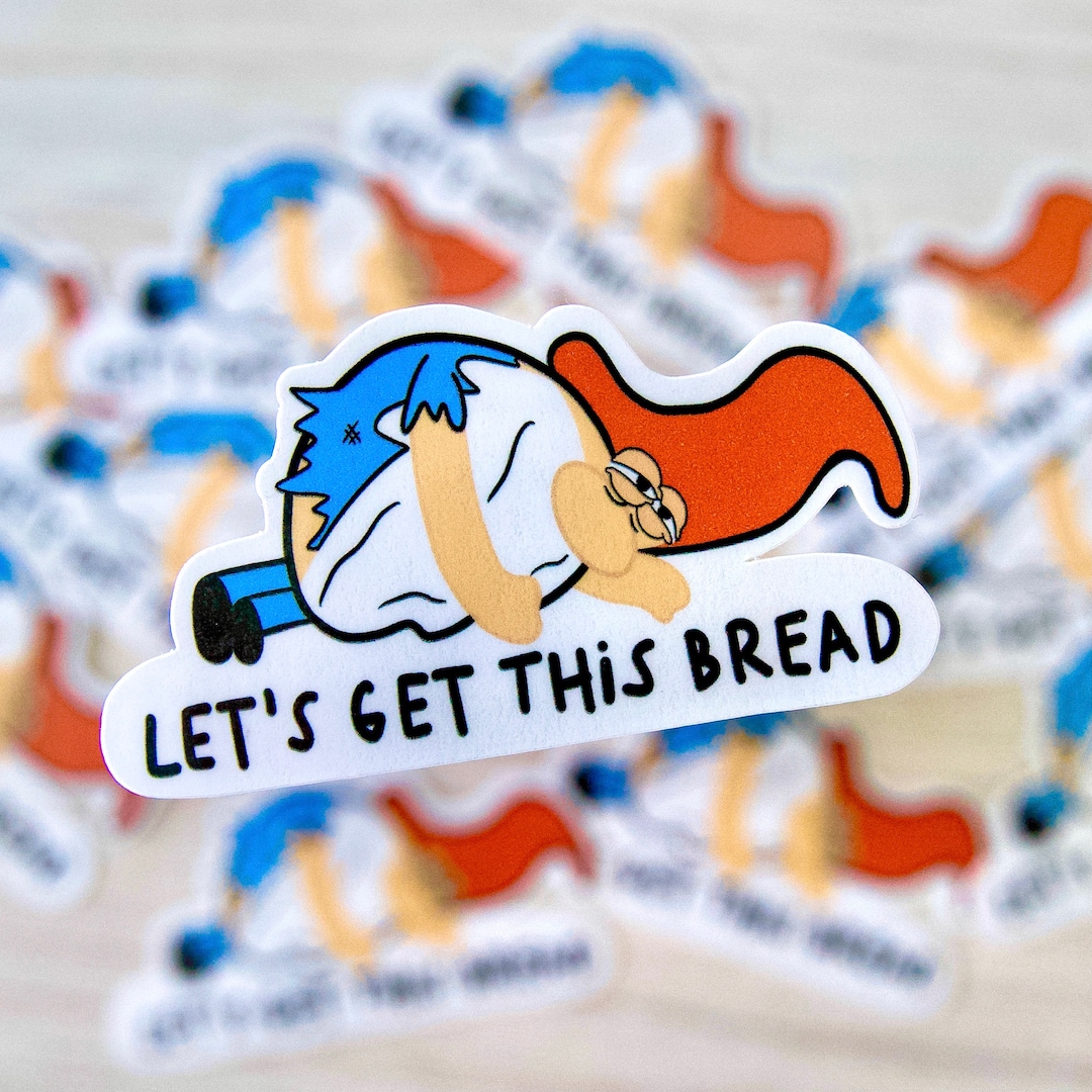 Let's Get This Bread Spongebob Meme Vinyl Sticker - Etsy