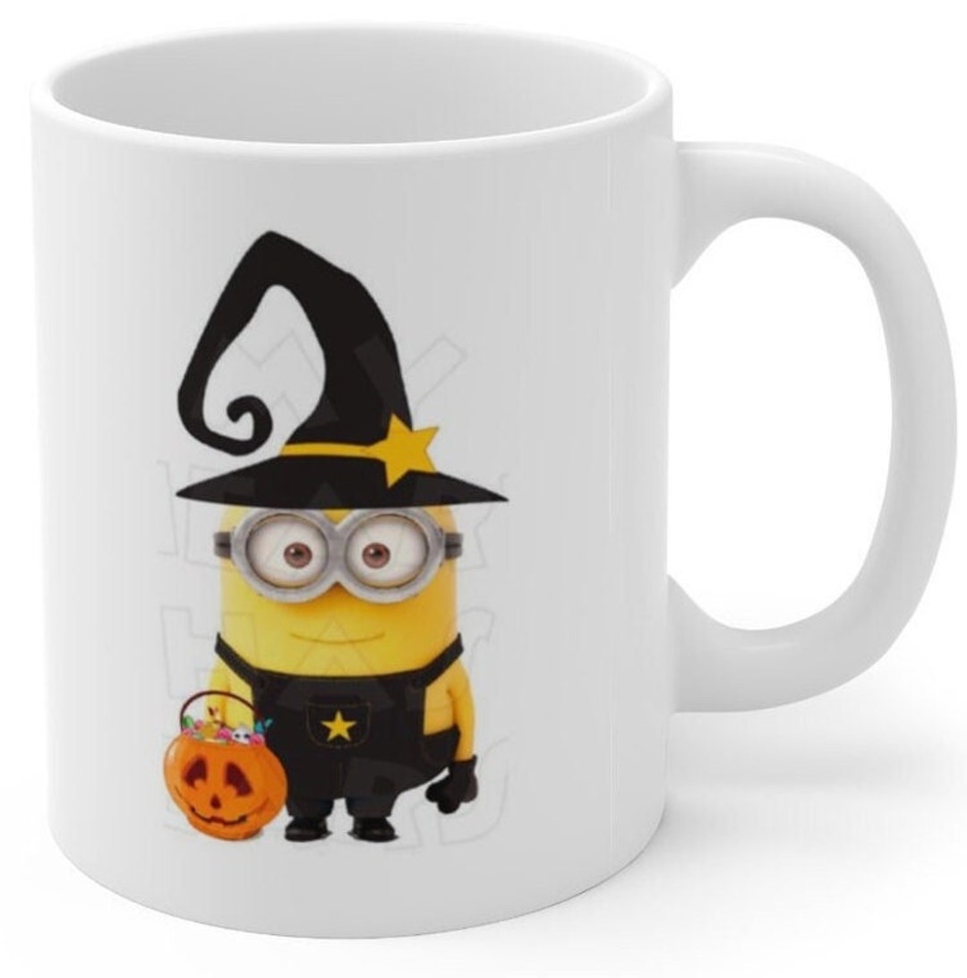 Minion Witch Costume Halloween Black Hat Mug Minion Gift for Hostess ...