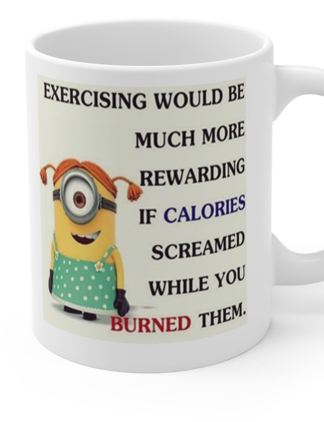 Funny Minion Exercise Mug Gift for Fitness Fan - Etsy