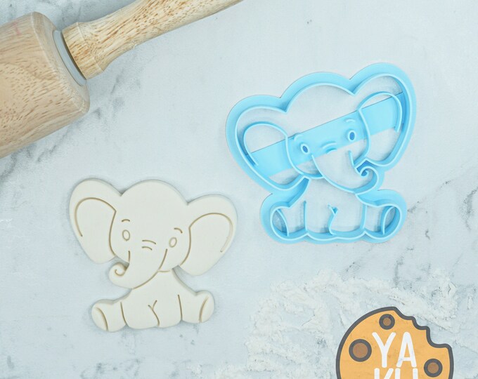 Baby Elephant Cookie Cutter or Fondant Cutter and Clay Cutter | Cute ...