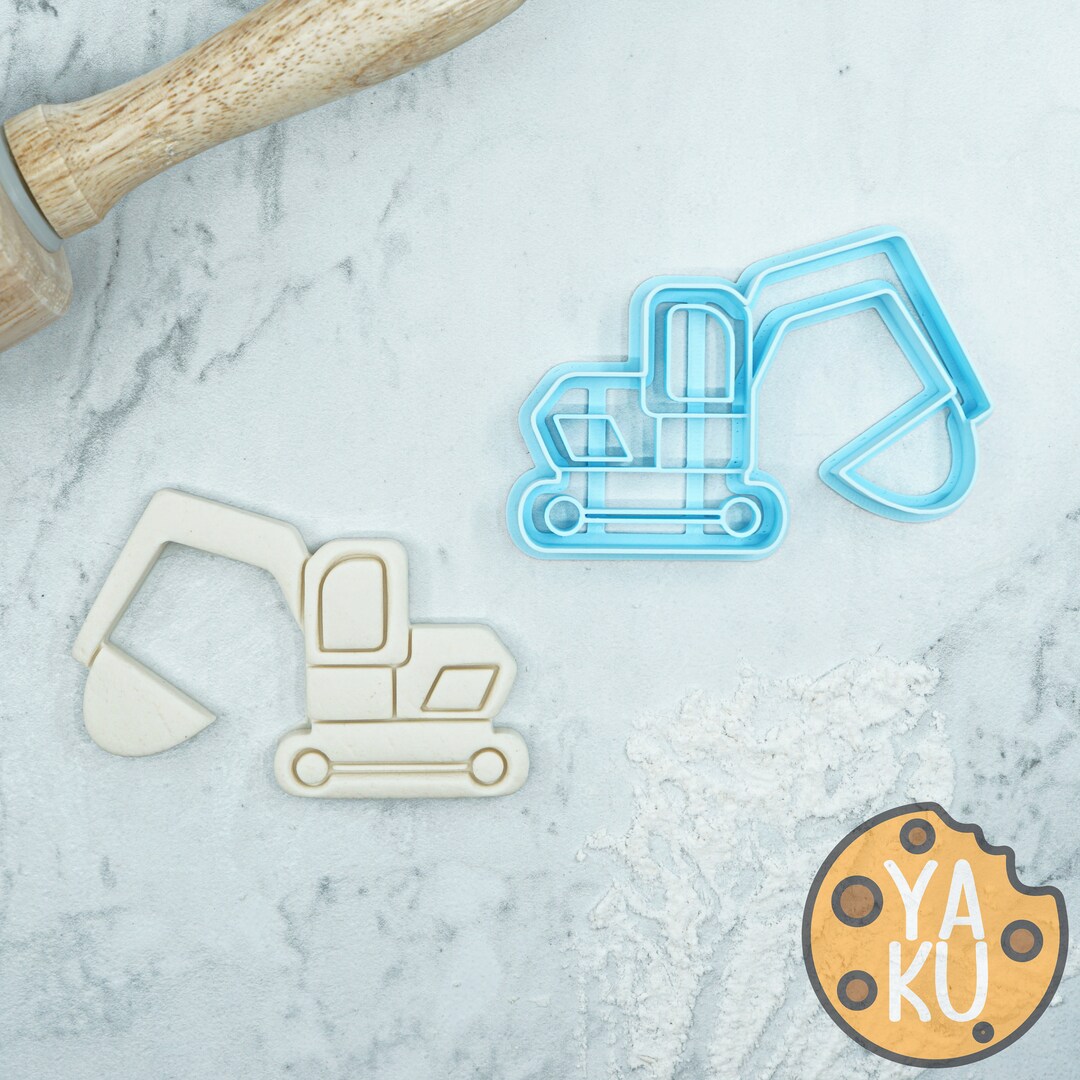 Excavator Cookie Cutter or Fondant Cutter and Clay Cutter - Etsy