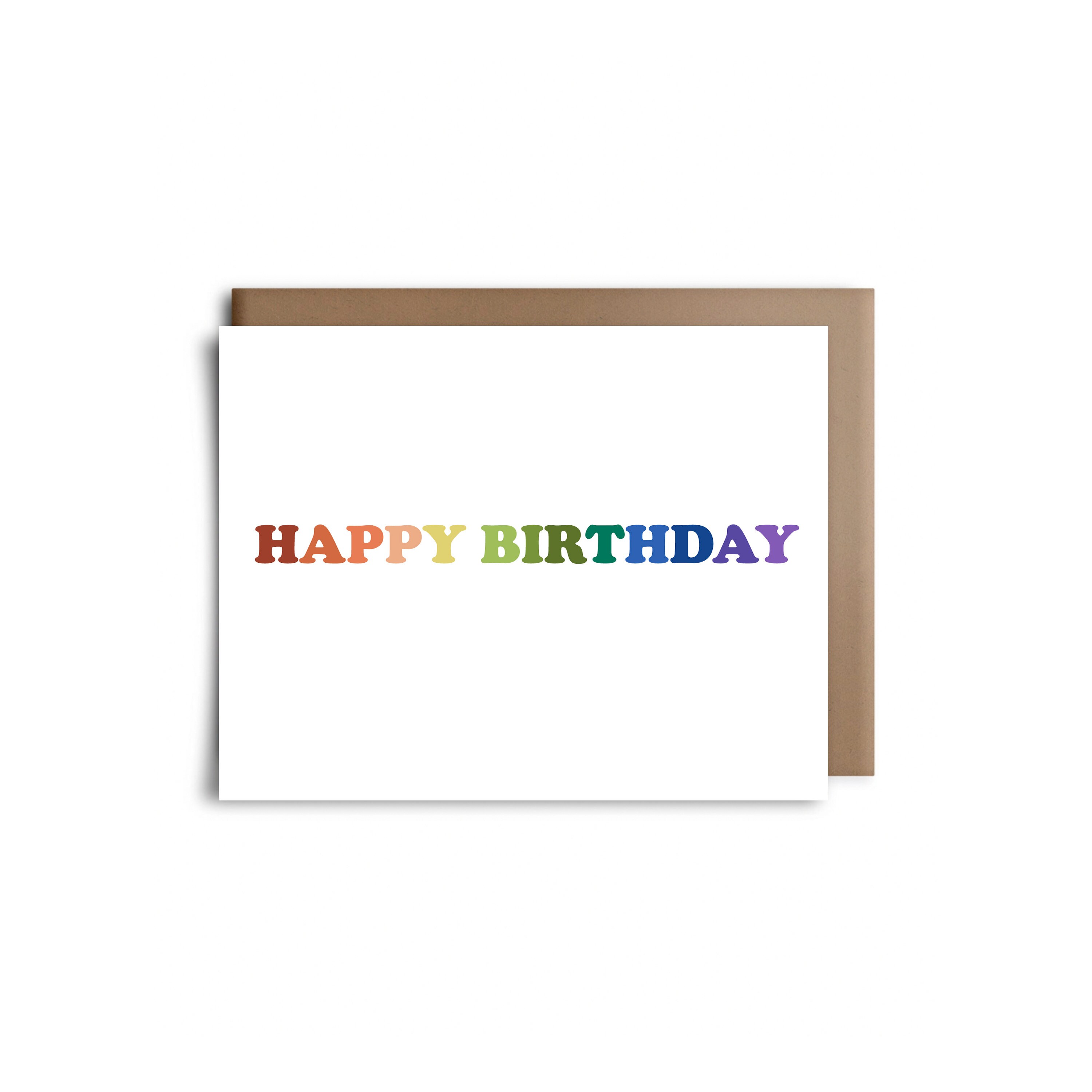 Rainbow Birthday Greeting Card - Etsy