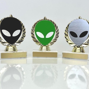 Alien Vector Cut Logo Trophy on Marble - Etsy