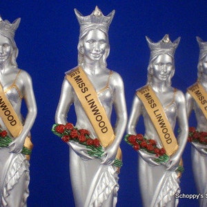 Pageant Beauty Trophy ~ Set of 4 - Etsy