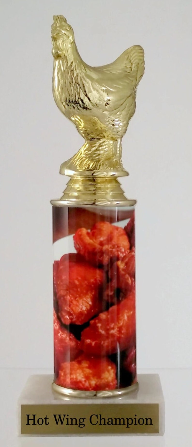 Hot Wing Chicken Custom Column Trophy - Etsy