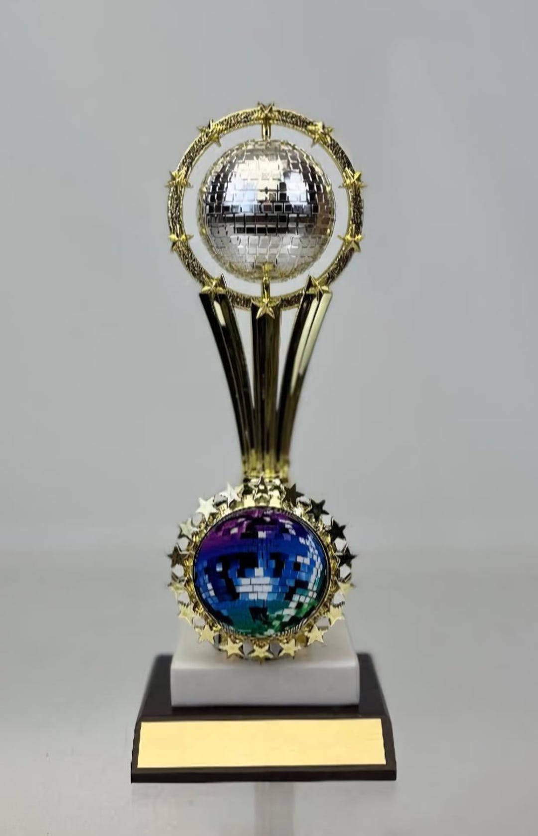 Disco Ball Spinning Trophy With Medallion Holder - Etsy