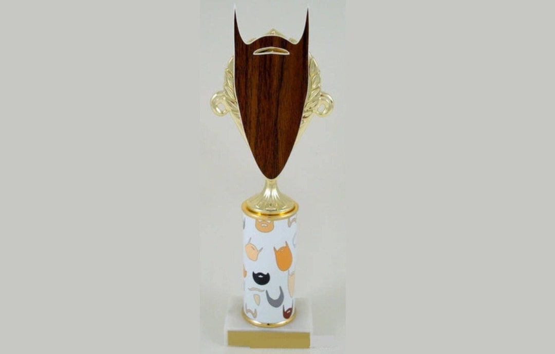 Beard Trophy on Original Metal Roll Column - Etsy