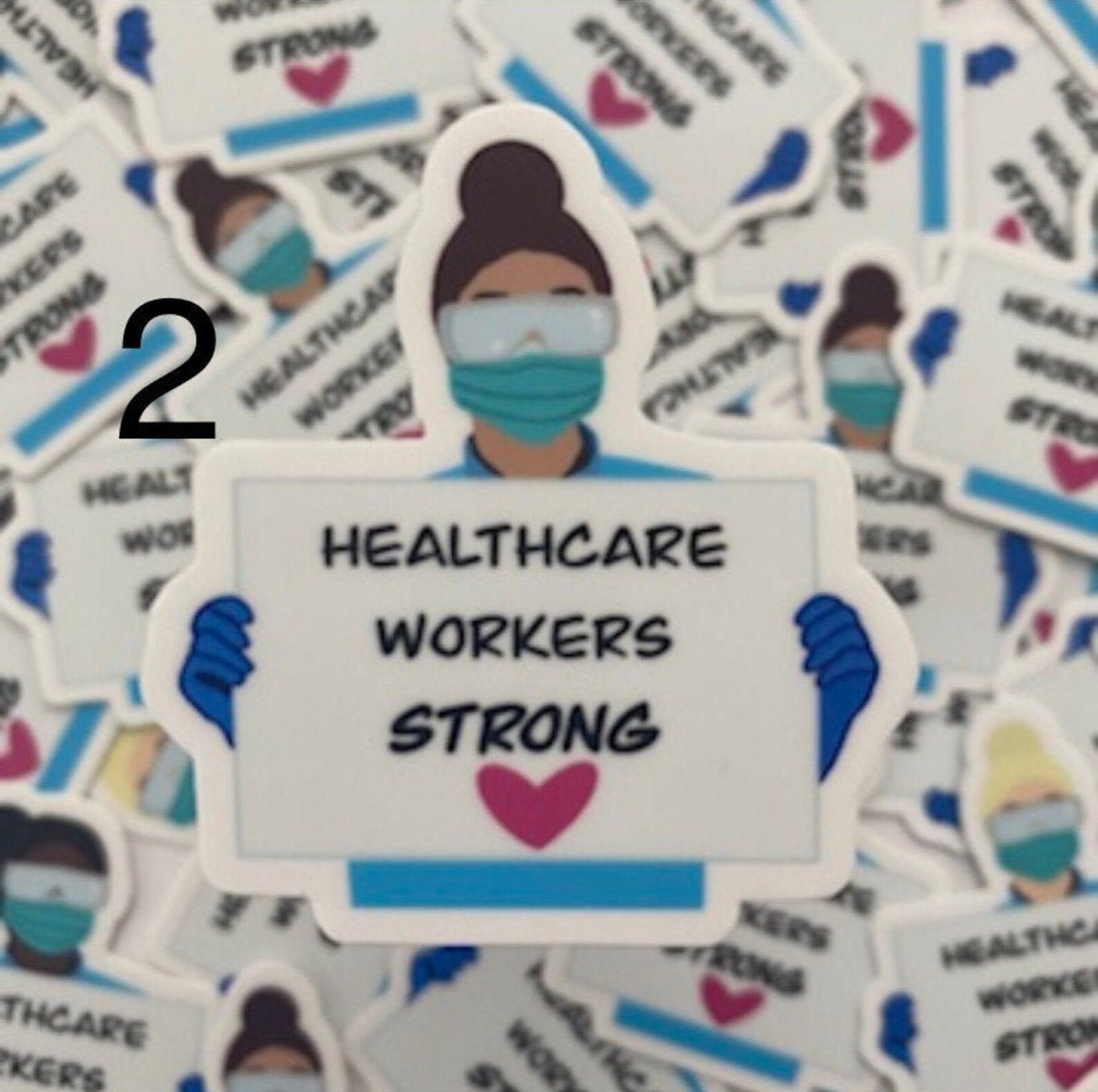 Healthcare Workers Strong Sticker - Etsy
