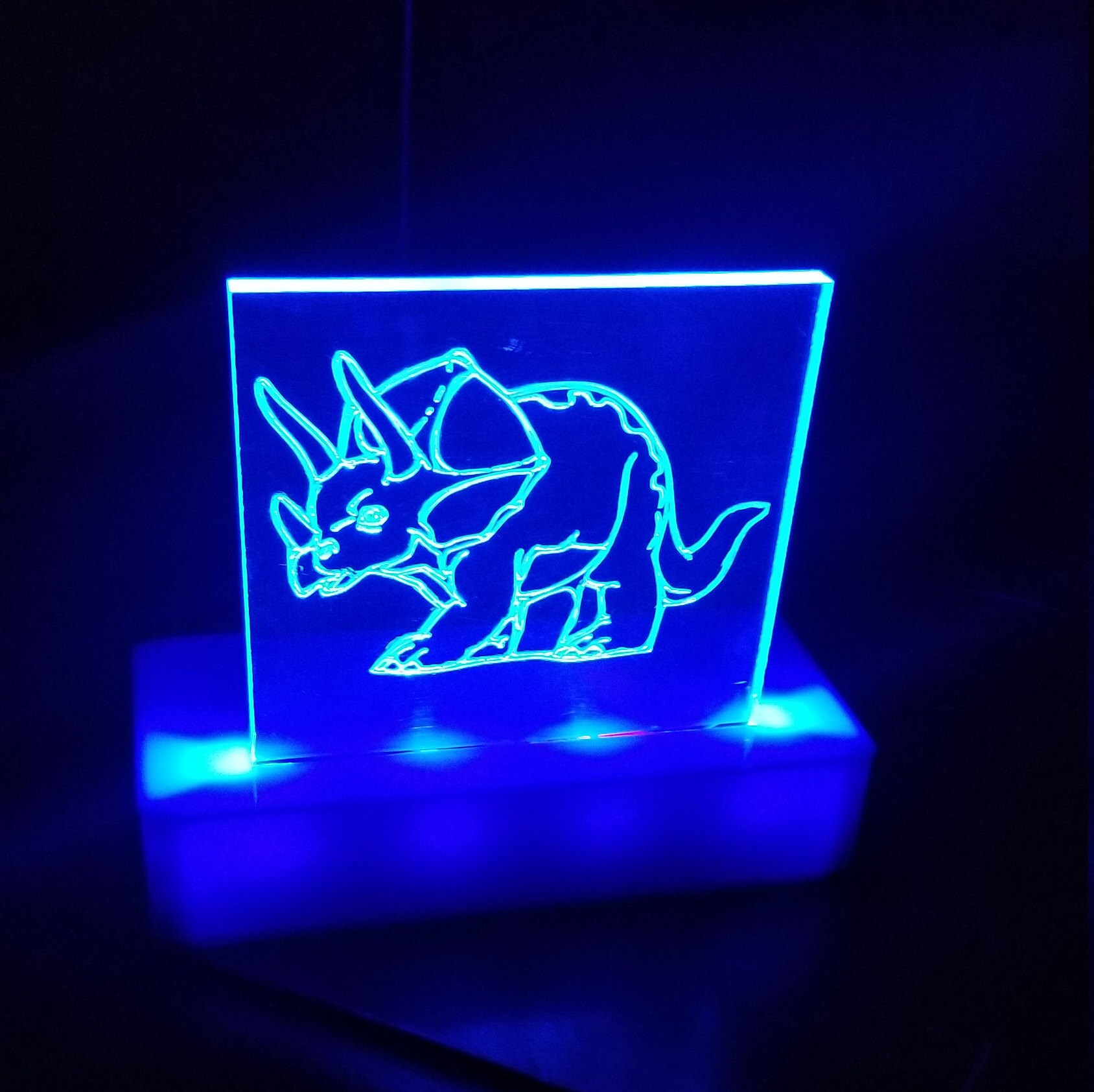 Acrylic LED Lamp and Base Customizable Image USB Powered | Etsy