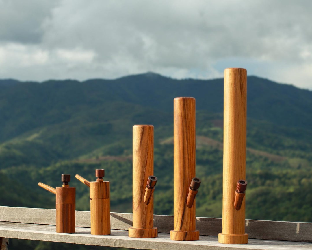 Handcrafted Wooden Aromatherapy Tube | Handmade Wood Pipe-style Aroma ...