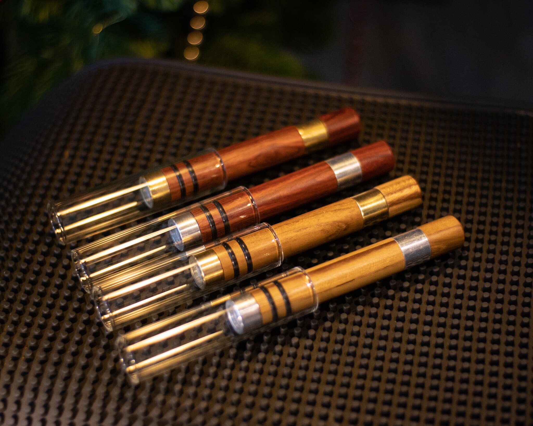 Luxury With the Thai Rosewood Glass Blunt/ Pipe With Charcoal Filter ...