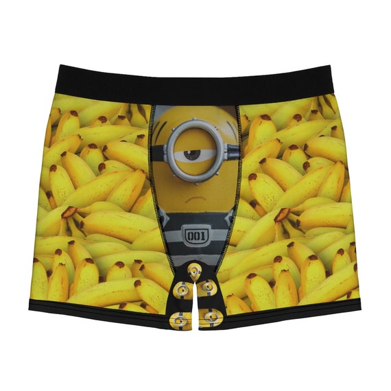 Minions Banana Underwear Mens Boxer Briefs Etsy