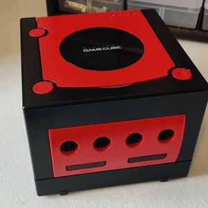 Custom Colored Nintendo GameCube Console Red and Black | Etsy
