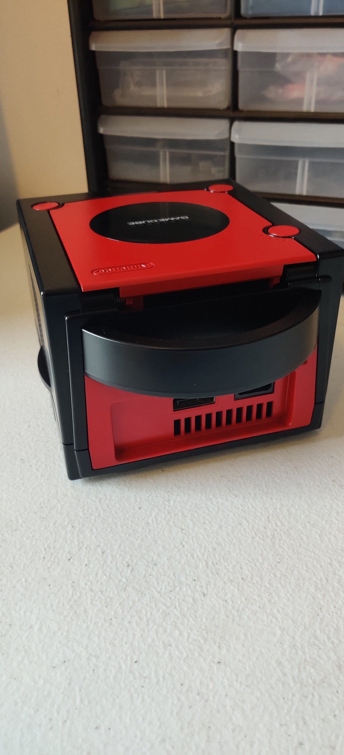 Custom Colored Nintendo Gamecube Console Red And Black Etsy
